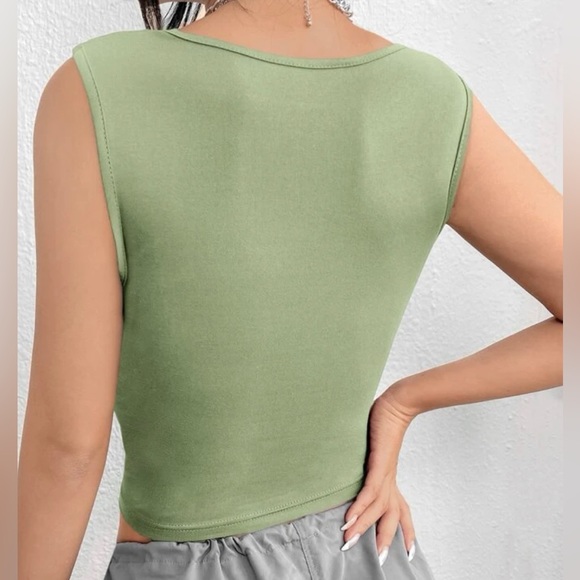 SHEIN | Tops | Scrunched Crop Tank Top | Poshmark